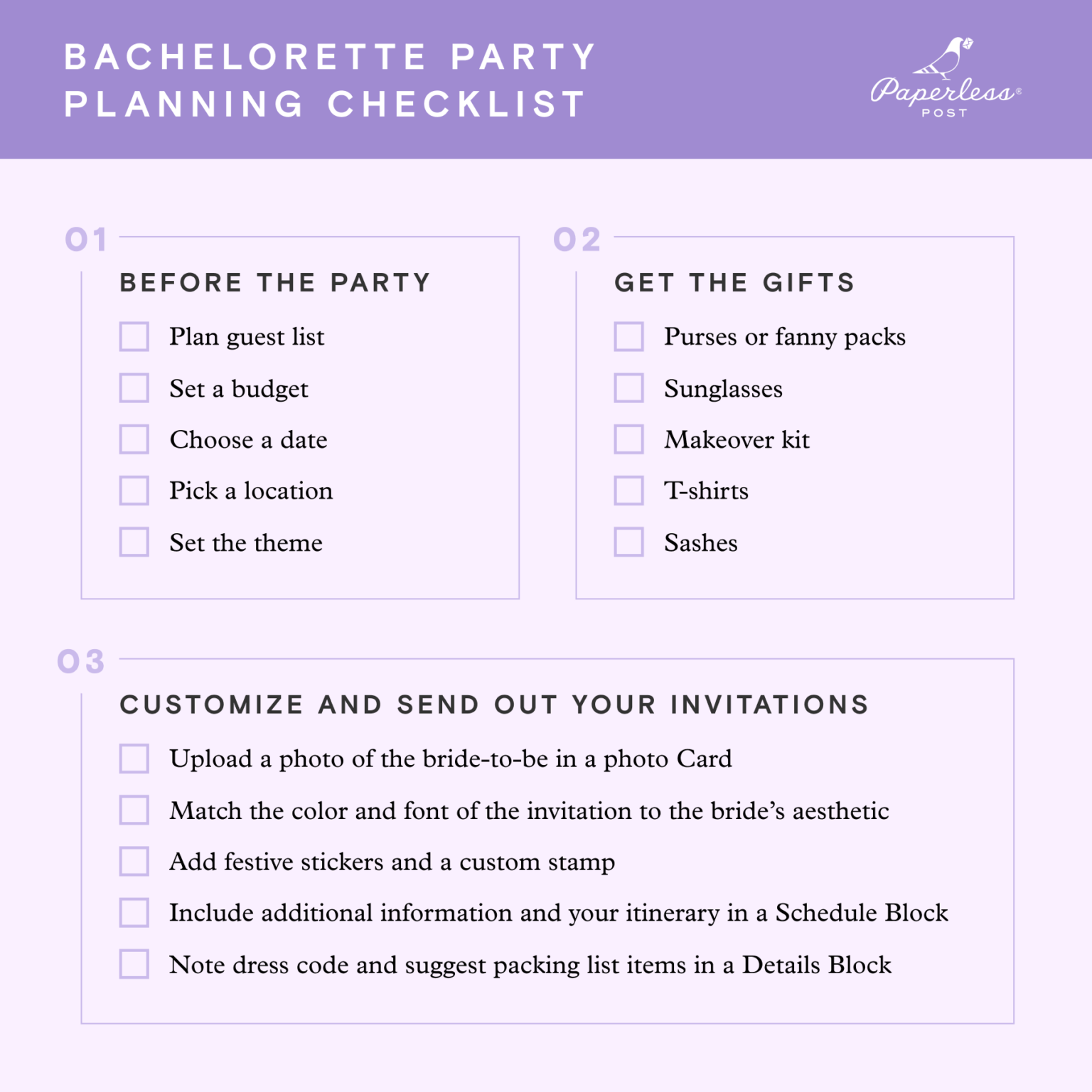 How to Plan a Bachelorette Party in 10 Easy Step | Paperless Post