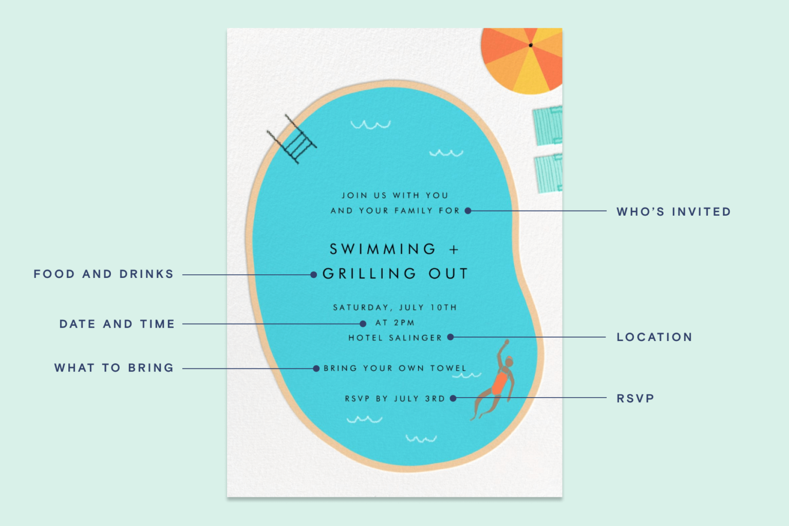 10 Pool Party Invitation Wording Ideas & Templates | Paperless Post