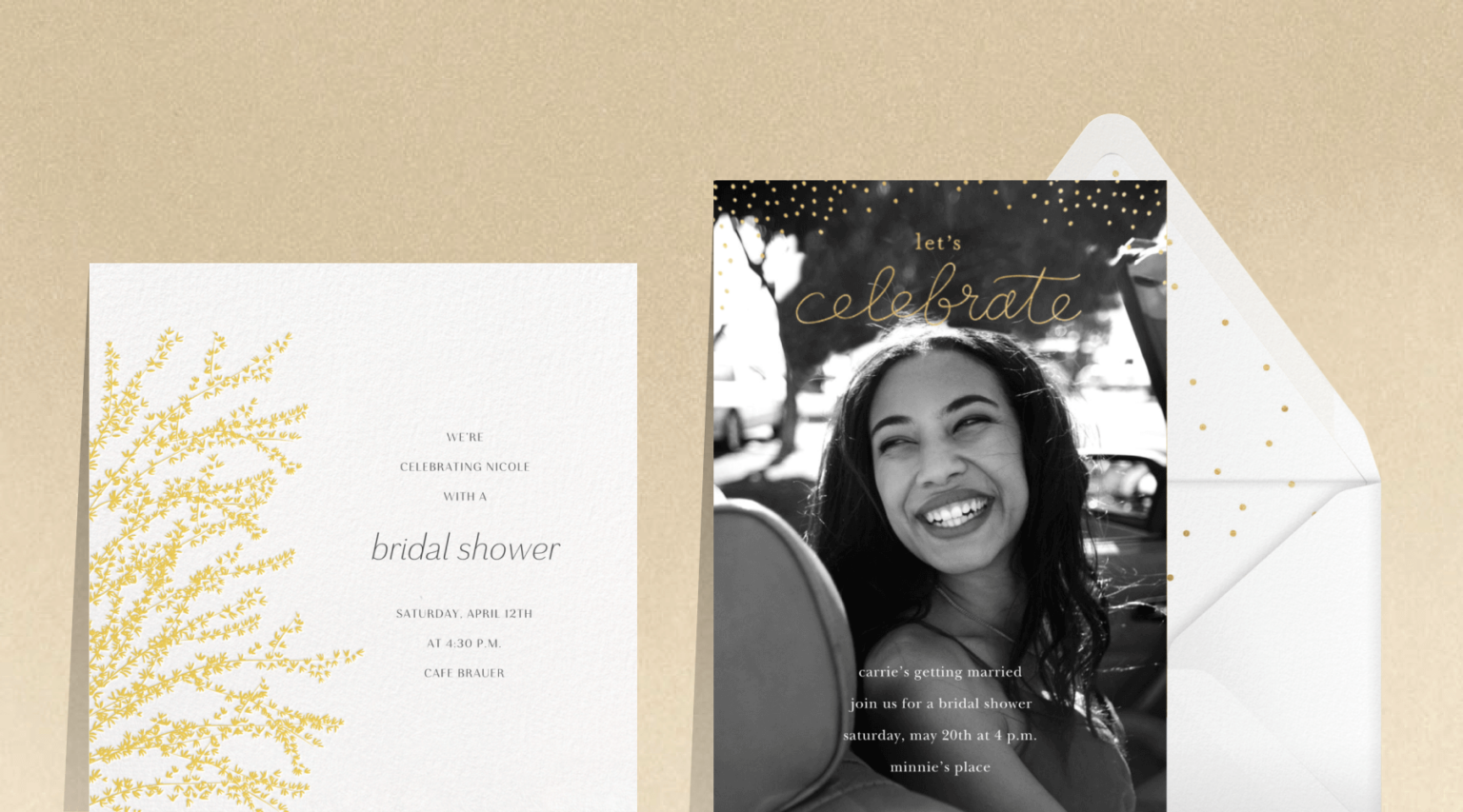 35 Bridal Shower Invitation Wording & Design Ideas | Paperless Post