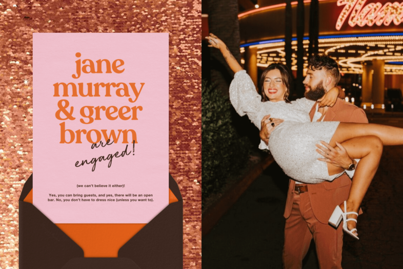 10 Engagement Party Invitation Wording & Design Ideas that Spark ...