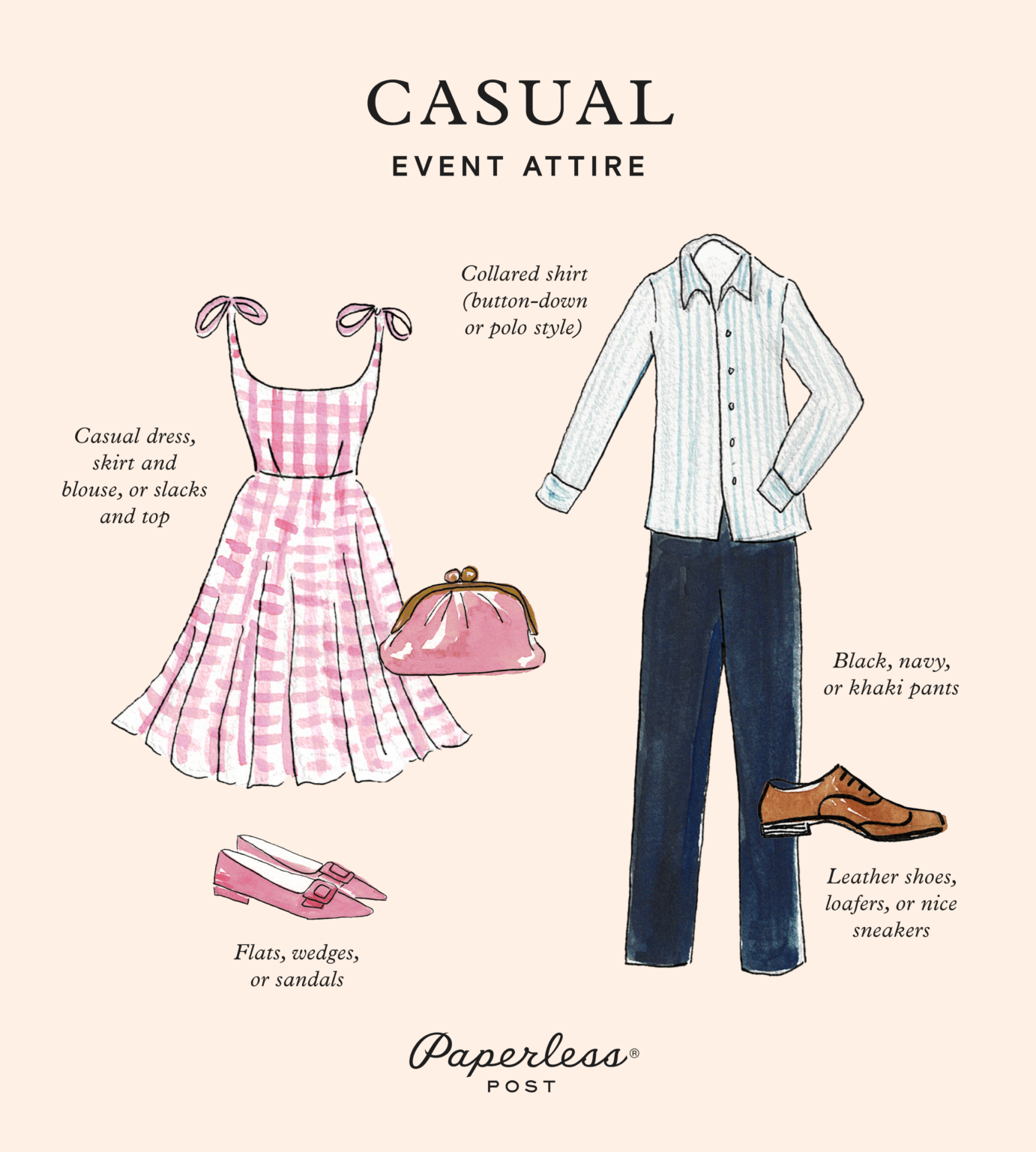 The Ultimate Guide to Dress Code Types and Guest Attire | Paperless Post