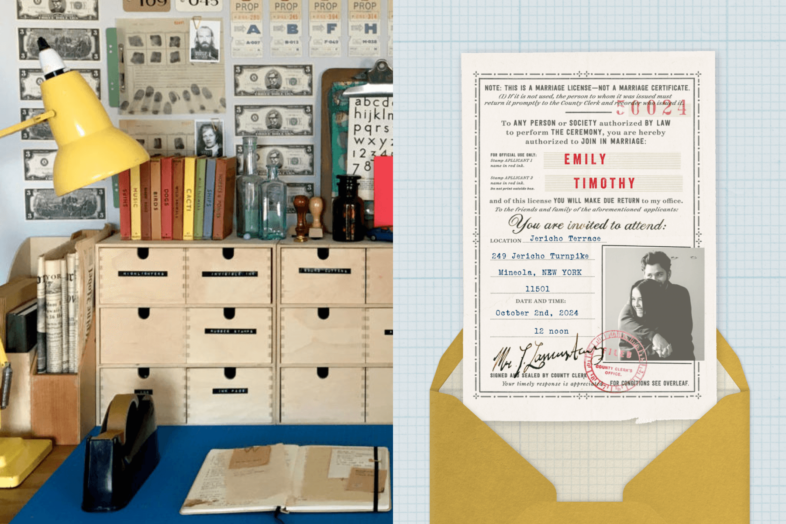That’s the ticket! Introducing ephemera-inspired invitations by Annie Atkins | Paperless Post