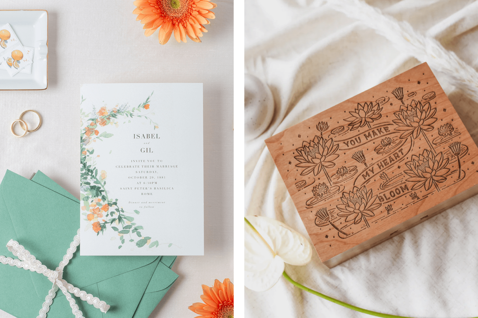 8 wedding invitation keepsake ideas to make it last forever | Paperless ...