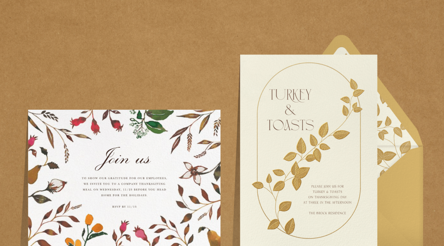 24 Thanksgiving Invitation Message and Wording Ideas | Paperless Post