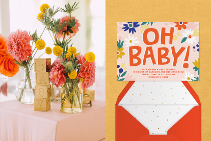 6 adorable floral themed baby shower ideas | Paperless Post