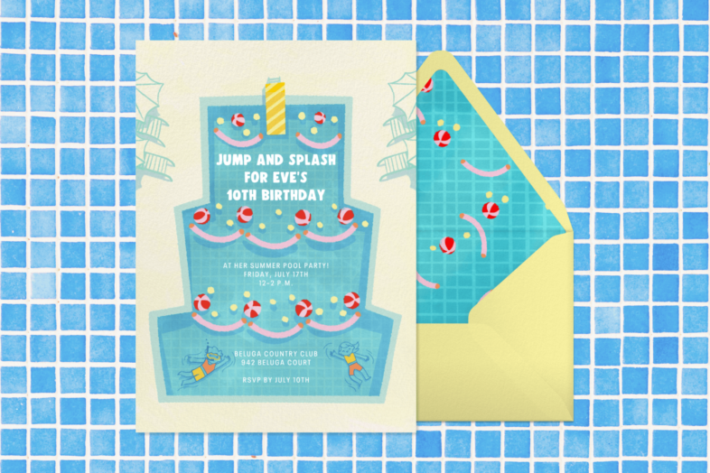 10 Pool Party Invitation Wording Ideas & Templates | Paperless Post
