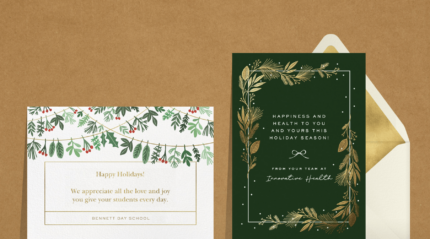 40 Business Holiday Card Messages To Spread Holiday Cheer | Paperless Post
