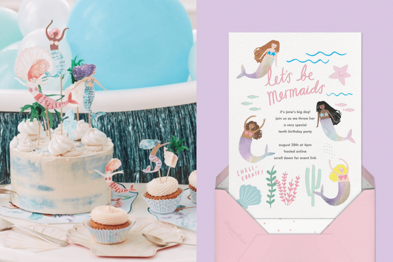 Mermaid-Themed Kids’ Birthday Party Ideas | Paperless Post